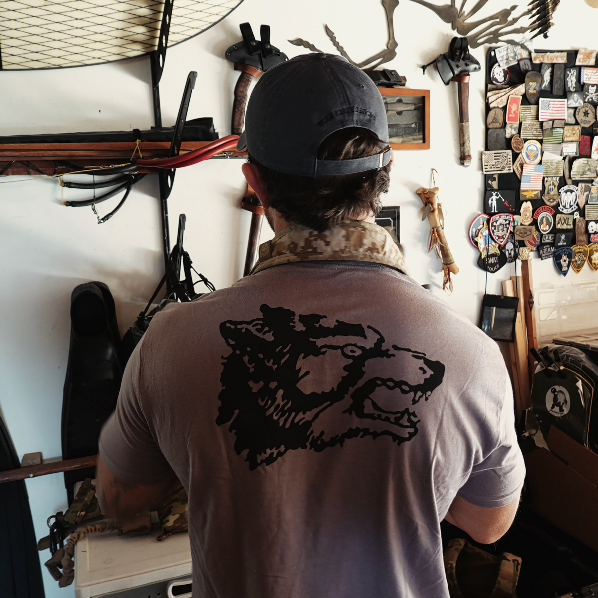 WFD LOGO SHIRT V2 SHITAKE – Wolf Forty Designs